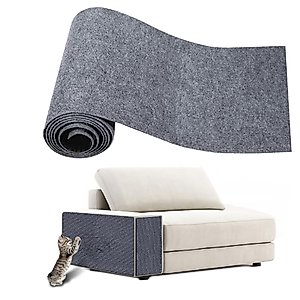 MEILANHUI Cat Scratching Mat, 118" x 15.8" Cat Scratch Furniture Protector Trimmable Self Adhesive Couch Protector from Cat Claws,Decorative Cat Tree, Cat Scratching Post and Cat Wall Furniture