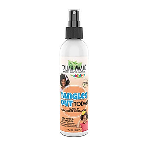 Taliah Waajid for Children Tangles Out Today Leave-in Conditioner | Detangler for Kids with Kinky, Wavy & Natural Hair | Repairs Damage & Breakage – 8 oz (U048)