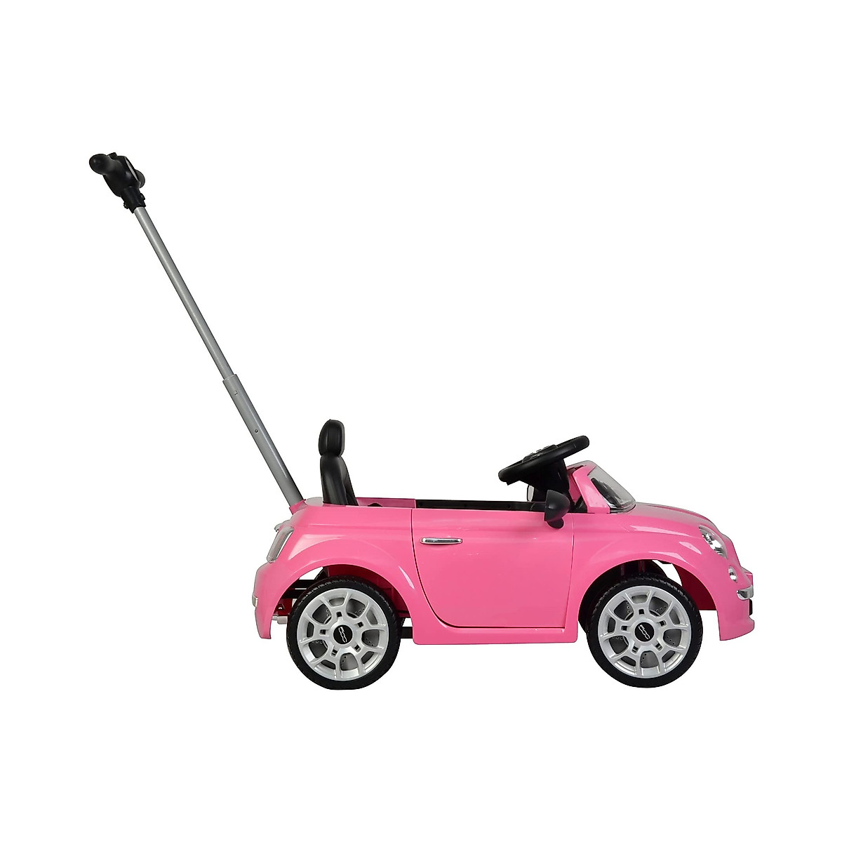 Best Ride On Cars Fiat 500 Push Car, Pink