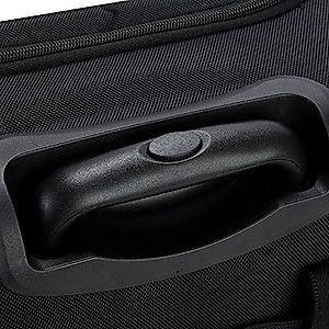 TPRC Smart Under Seat Carry-On Luggage with USB Charging Port, Black, Underseater 15-Inch