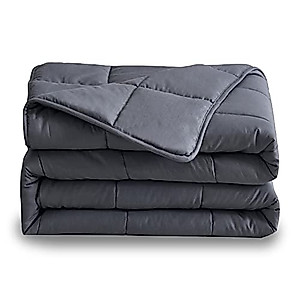 Weighted Blanket (60"x 80" 20 lbs Queen Size) Cooling Heavy Blanket Perfect Breathable Microfiber Material with Premium Glass Beads Soft Weighted Blankets for Adult All-Season