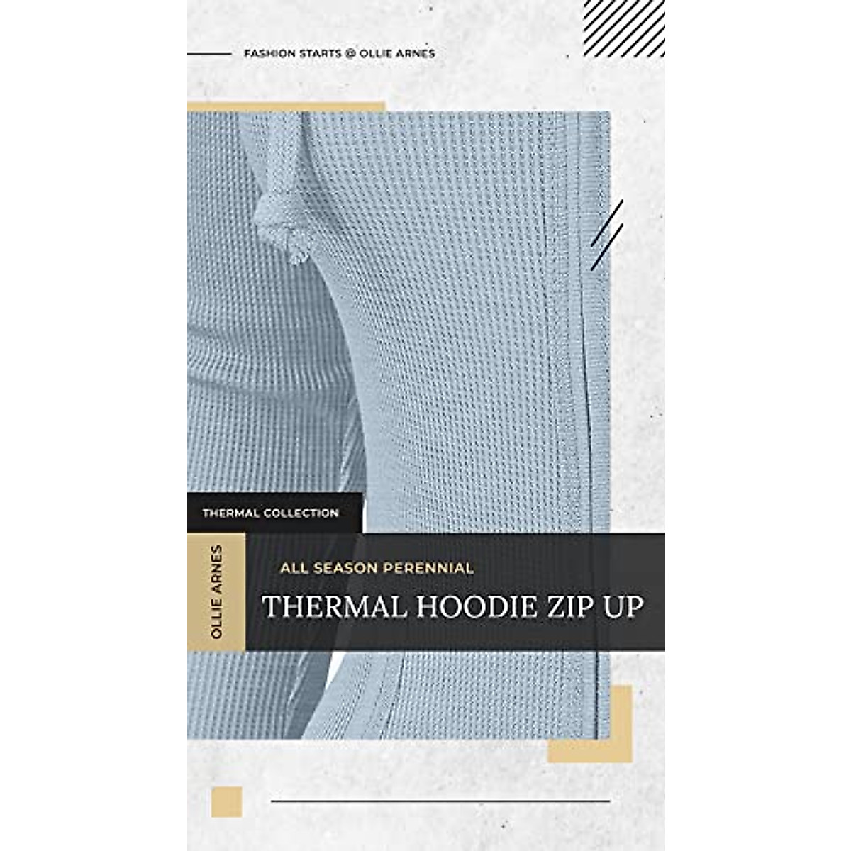 OLLIE ARNES Women's Thermal Long Hoodie Zip Up Jacket Sweater Tops Thermal_RED XL