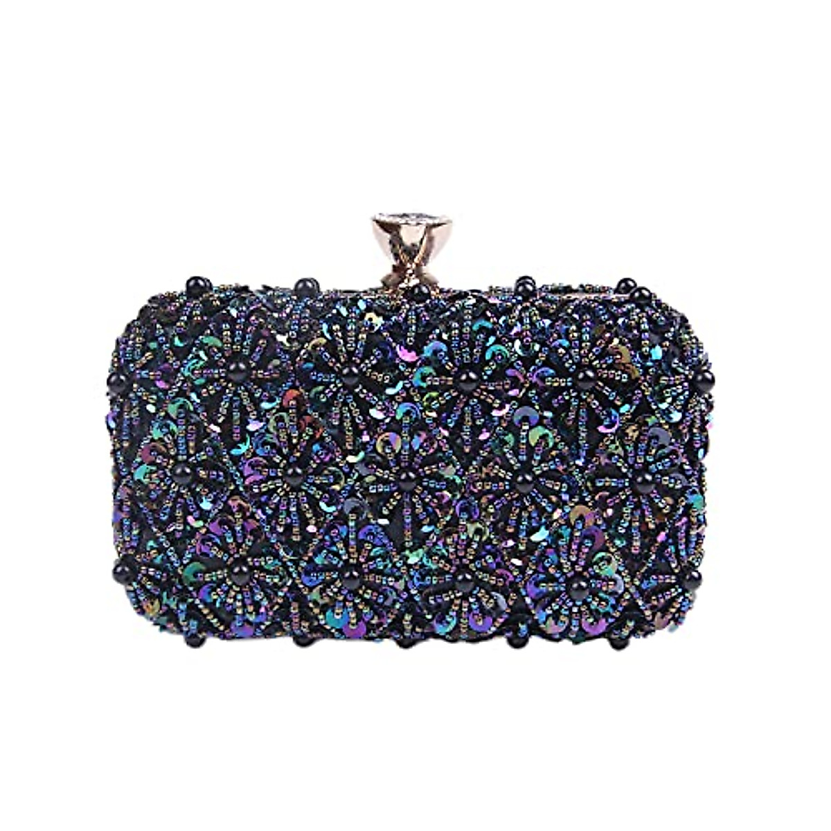 FUKZTE Women Clutch Banquet Evening Crossbody Handbag Glitter Clutch Purse Women's Evening Handbags,Multicoloured