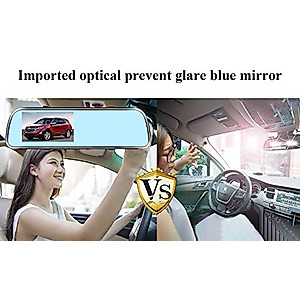 AMTIFO Backup Camera HD 1080P 4.3 Inch Monitor License Plate Rear View Mirror Cam System for Car Truck Minivan SUV Easy Installation Waterproof Clear Night Vision DIY Guide Lines A1