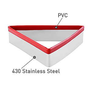 FASAKA 3-Piece Triangle Cookie Cutters Set 2.5” -3.5” – 4.5” Heavy Duty Baking Pastry Set for Decorating Cup Cake and Making the Pies