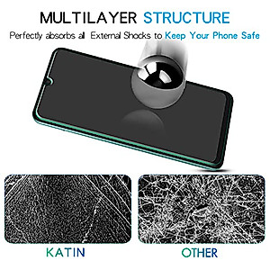 KATIN [2-Pack] Screen Protector for Samsung Galaxy A13 5G Tempered Glass, Anti Scratch, Bubble Free, 9H Hardness, Case Friendly