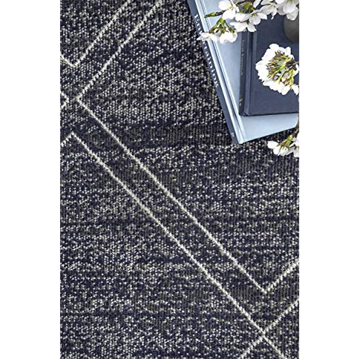 nuLOOM Roberge Diamonds Indoor/Outdoor Area Rug, 8' Square, Blue