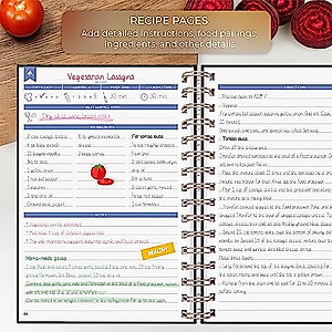 Clever Fox Recipe Book Spiral – Make Your Own Family Cookbook – Blank Recipe Notebook Organizer – Empty Cooking Journal to Write In Recipes – Medium Size, 6.3”x8.3”, Hardcover (Black)