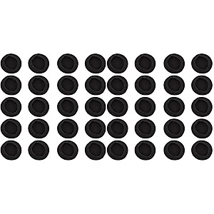 Mobestech Foam Earbud Earpad 40pcs Fit Memory Standard Pads Headphone Most Replacement Elastic Earphones Headphones Sponge Size Earpads Ear for Earpad Earphone Cm Foam Replacements Eartips