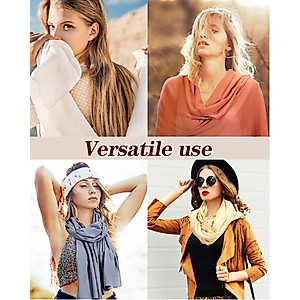 Mepase 20 Pack Chiffon Hijab Head Scarves for Women Soft Hijab Long Scarf Wrap for Muslim Women Lightweight, 20 Colors