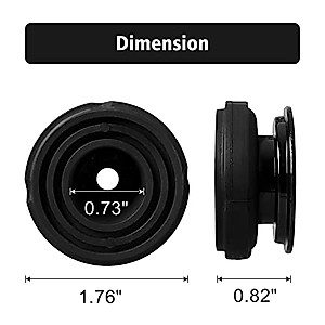 Rubber Foot Pads Fit for Hon da Generator - Lower Rubber Vibration Foot Pads Fit for Hon da EU2000i EB2000i Generator, Replace 68325-Z07-003, Set of 4