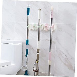 Alipis Wall Hanging Hooks Wall Hanger Mop Holder Wall Mounted Hooks Towel Holder Mop Hook Broom Hook Towel -Mounted