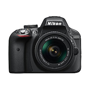 Nikon D3300 Digital SLR Camera (24.2 MP, AF-P 18-55VR Lens Kit, 3 inch LCD Screen) - Black