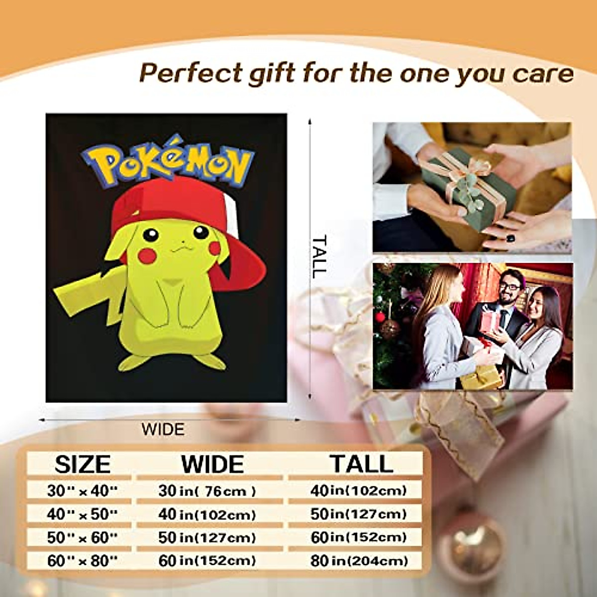 FHNTNH Ultra Soft Throw Blanket Cozy Warm Flannel Blanket All Season Bedding for Sofa Bed Room Decoration Gift 60x50 Inch