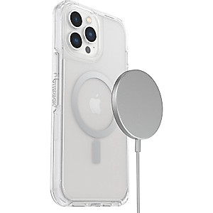 OtterBox iPhone 13 Pro Max and iPhone 12 Pro Max (Only) - Symmetry Clear Series+ Case - Clear - Ultra-Sleek - Snaps to MagSafe - Raised Edges Protect Camera & Screen - Non-Retail Packaging