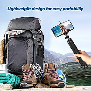 Phone Tripod, Portable Flexible Tripod Adjustable Cell Phone Tripod with Wireless Remote Mini Tripod Stand for iPhone 14 12 11 Pro XS MAX XR,Android Phone Samsung GoPro