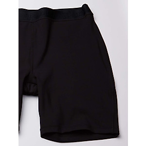 Spalding Women's Athletic Reflective Bike Short, Black, XL