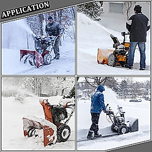 CheeMuii 784-5580 784-5580-0637 Skid Shoe Set Red for Cub Cadet MTD Troy Bilt Storm Snow Boss 524 826 Snowthrower Snowblower