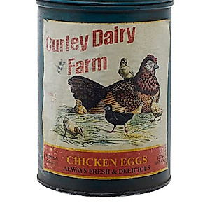 Deco 79 Metal Canister S/3 6", 7", 8" H-24989, 6"/7"/8"