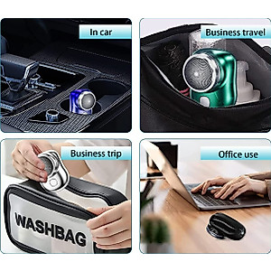 2023 New Electric Razor for Men,Mini-Shave Portable Electric Shaver, USB Rechargeable Shaver, Easy One-Button Use Suitable for Home, Car, Travel (Black)