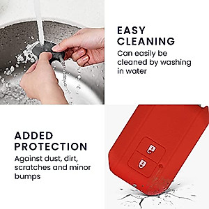kwmobile Key Cover Compatible with Suzuki - Red