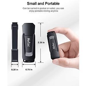 Netac Thumb Drive 32GB Flash Drive 3.0 USB Sticks 32GB Jump Drive, Read Speeds up to 90MB/s