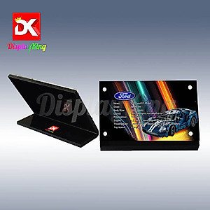 Acrylic Display Plaque for Lego 2022 Ford GT 42154(Lego Set is not Included)