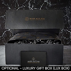 Whiskey Glasses with Personalized Leather Wrap, Set of 4 (Custom Product)