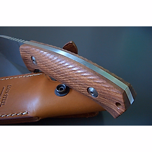 Lion Steel LIONSTEEL M3 ST Bushcraft Fixed Blade Knife Niolox Stainless and Santos Wood Hunting Knives