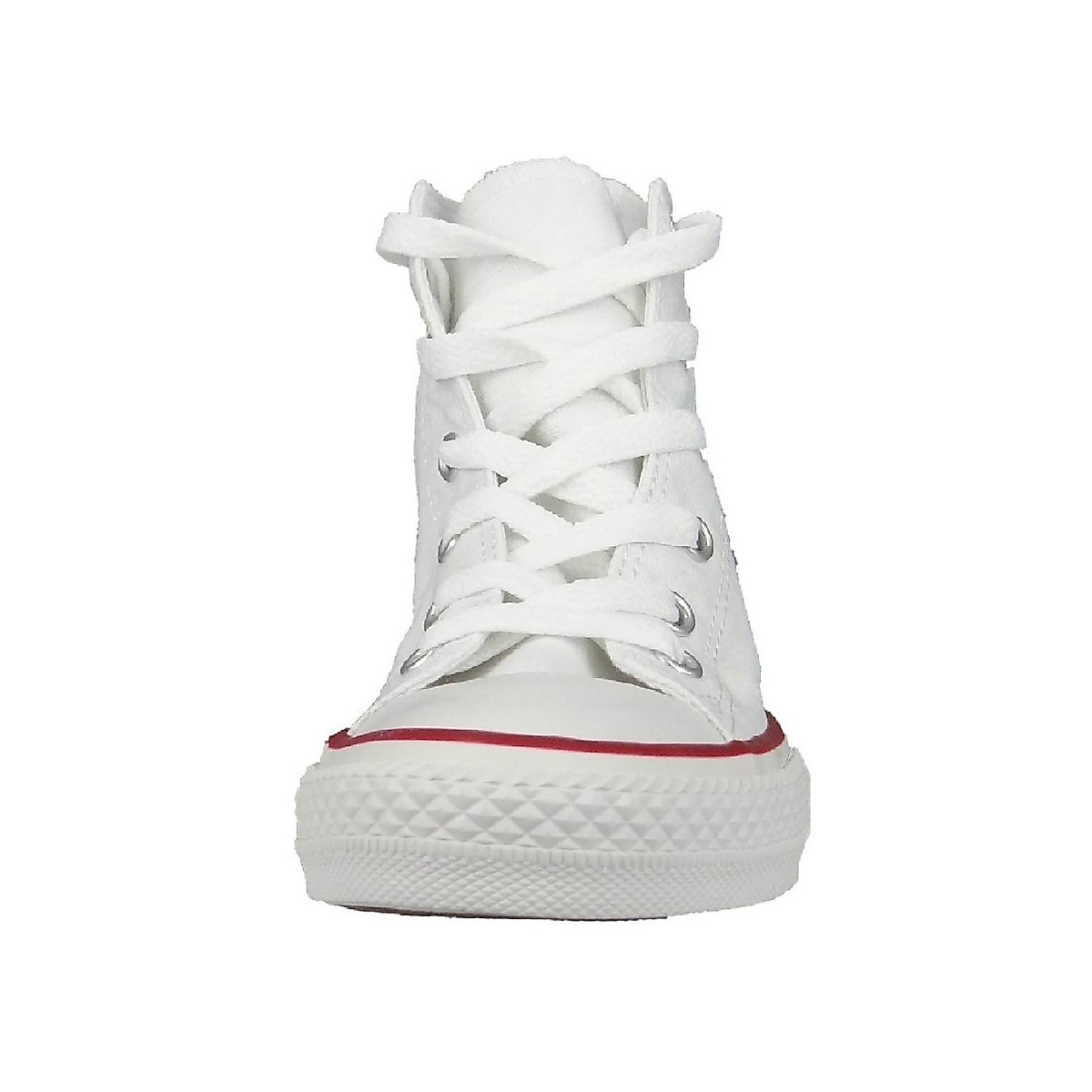 Converse Chuck Taylor All Star Canvas High Top Sneaker, Optical White, 2.5 M US Little Kid