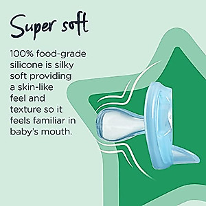 Tommee Tippee Advanced Anti-Colic Bottle Starter Set | 3X 9oz Bottles, Breast-Like Nipples, Unique Anti-Colic Vent | 0-6m Ultra-Light Silicone Pacifier