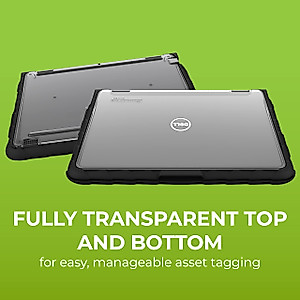 Gumdrop DropTech Laptop Case Fits Dell Latitude 3190 11 inch 2in1. Designed for K-12 Students, Teachers and Classrooms – Drop Tested, Rugged, Shockproof Bumpers for Reliable Device Protection – Black
