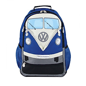 BRISA VW Collection - Volkswagen Samba Bus T1 School, Travel Backpack (L/Blue)