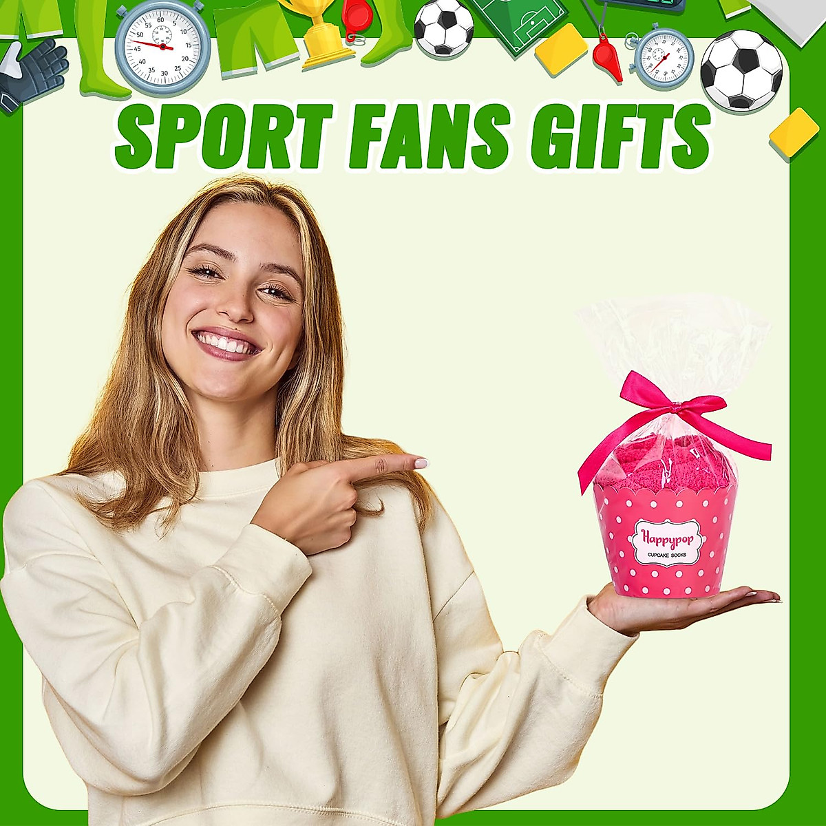 HAPPYPOP Softball Gifts for Teen Girls Teenager - Softball Mom Team Gifts, Softball Player Gifts for Women, Fuzzy Softball Socks, Youth Softball Socks Women