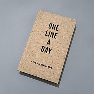 Canvas One Line a Day: A Five-Year Memory Book (Yearly Memory Journal and Diary, Natural Canvas Cover)