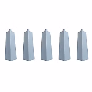 5 - New Aluminum Outside Siding Corner 8 Inches 5 Nails Included