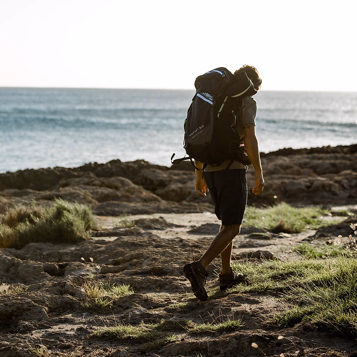 Klymit Motion Multi-Day Pack, Lightweight Multi-Day Hiking Backpack With Air Frame Technology, 60 L