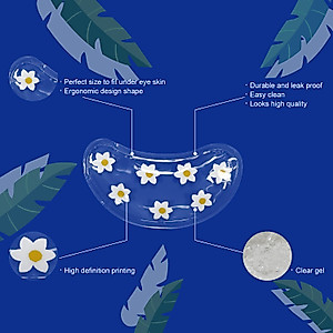 Gel Ice Pack Reusable Cooling Under Eye Pads and Patches, Hot Cold Treatment Pack for Redness,Pain Relief and Eye Relax