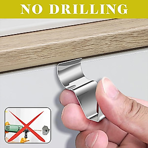 JUGEFORNI Vinyl Siding Hooks (20 Pack), Heavy Duty Stainless Steel No-Hole Needed Vinyl Siding Clips for Hanging for Hanging Wreaths, String Lights Outdoor, Christmas Decorations.