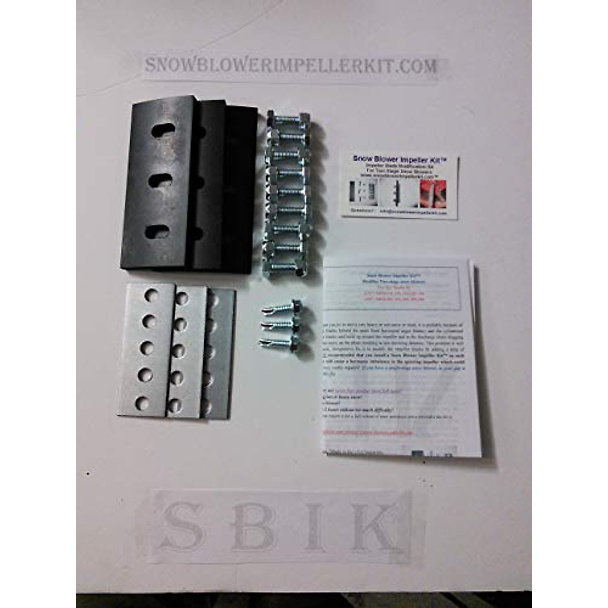 3/8" 3-Blade Snow Blower Impeller Kit - 3/8" 3-Blade Universal - Modifies 2/3 Stage Machines