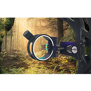 Southland Archery Supply SAS 5-Pin .029 Fiber Optics Bow Sight with LED Sight Light (Black)