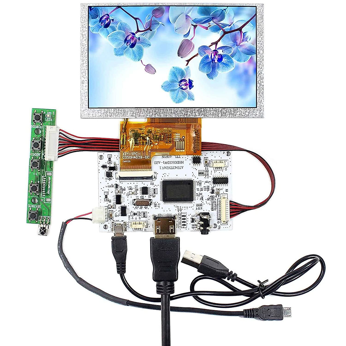 VSDISPLAY 5" 5 inch 800X480 TFT LCD Screen 40pin with HD-MI Controller Board