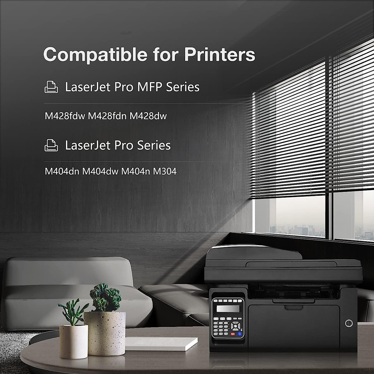 LEMERO 58A (with Chip) Remanufactured Toner Cartridge Replacement for HP 58A CF258A CF258X 58X for Laserjet Pro MFP M428fdw M404dn M404n M404dw M428fdn M404 Printer (Black)