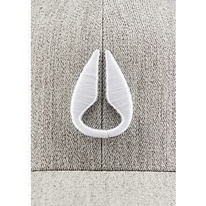 NIXON Deep Down Snapback Hat - Heather Gray/White