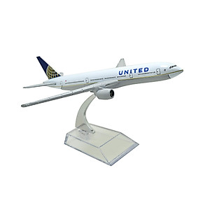 TANG DYNASTY(TM) 1:400 16cm B777 United Airlines Metal Airplane Model Plane Toy Plane Model