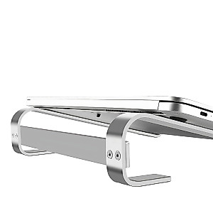 MMOBIEL Laptop Stand - Laptop Riser 10 to 18 inches - Ventilated Laptop Holder Universal - Laptop Stand for Desk Compatible with MacBook, Notebook, ASUS and More - Incl. Tools - Aluminum