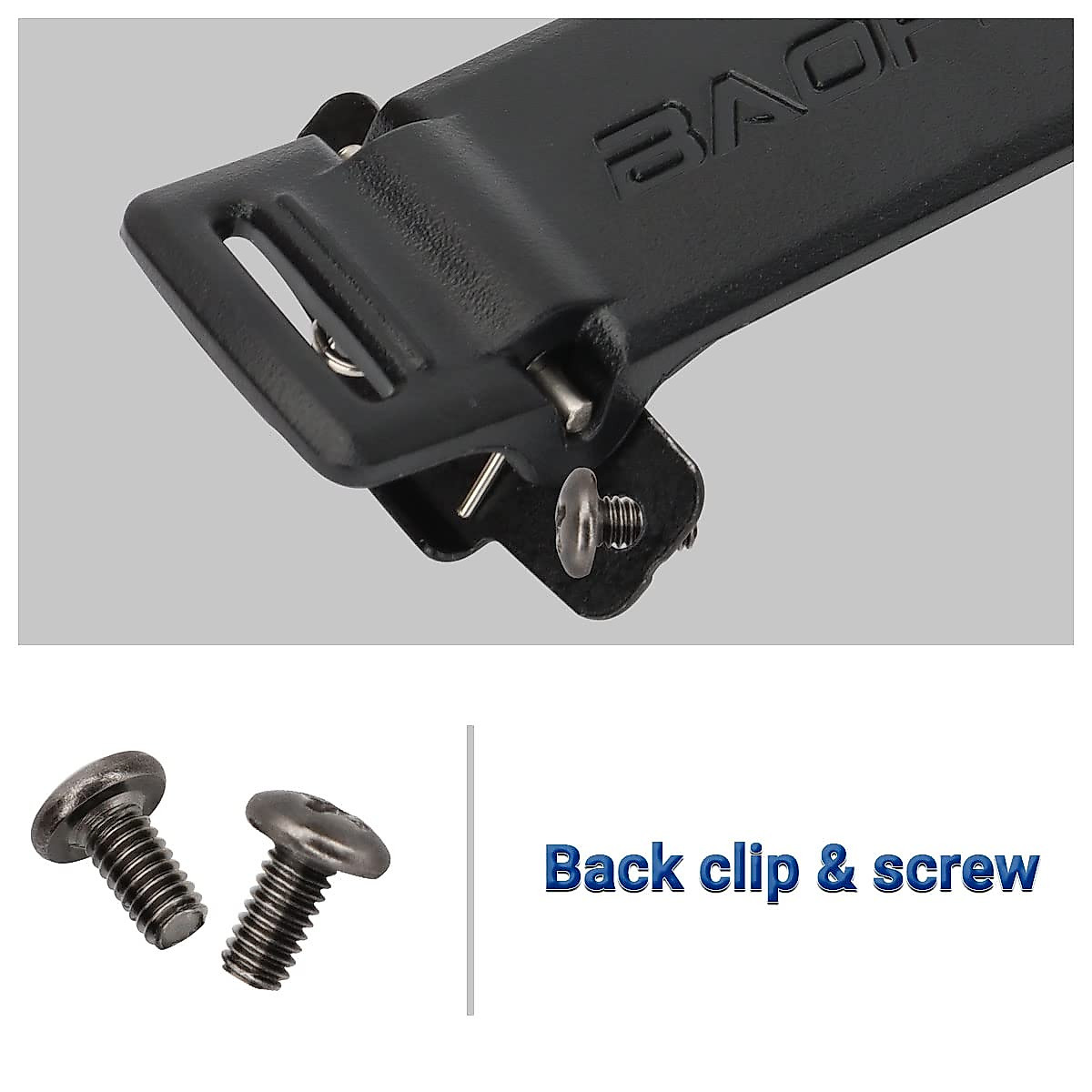 Original Replacement Belt Clip with Screws for Baofeng UV-5R(All) Series Two Way Radios Walkie Talkie,2Pack