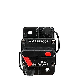 30A 40A 50A 60A 70A 80A 100A 120A 150A 200A 250A 300A AMP Circuit Breaker Fuse Reset 12-48V DC Car Boat Auto Waterproof (Color : 120A)