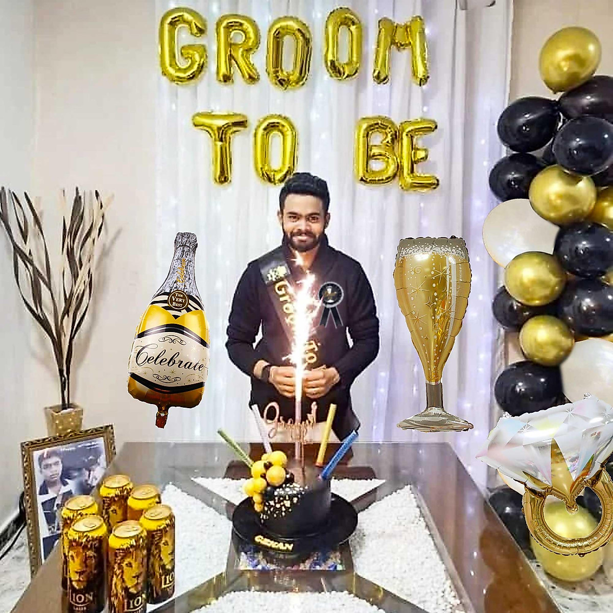 24 PCS Groom To Be Sash Groom To Be Decoration Groom To Be Balloons Groom To Be Groom To Be Banner Groom Team Party Decoration Groom Party Supplies