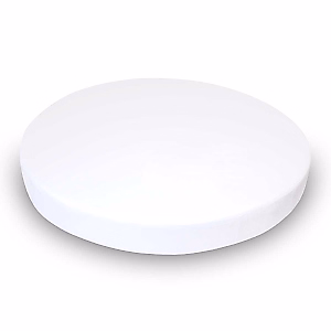 SheetWorld Fitted 100% Cotton Percale Oval Crib Sheet, Fits Stokke Sleepi 26 x 47, Solid White Woven, Made in USA